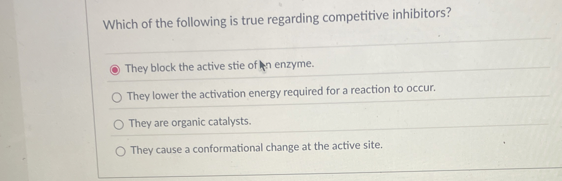 High Quality SOLUTION Which of the following is true regarding competitive | Chegg.com