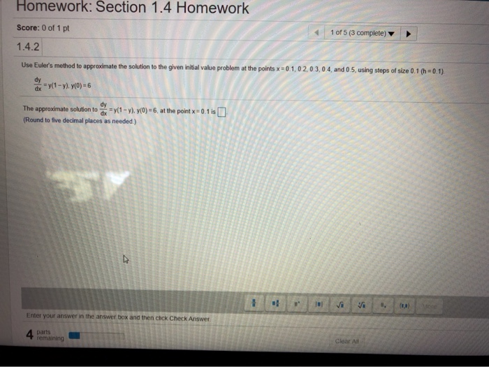 Solved Homework Section 1 4 Homework Score 0 Of 1 Pt 1 Of