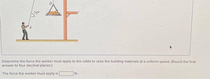 Solved A hoist for lifting lightweight building materials is | Chegg.com
