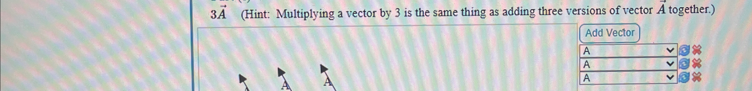 Solved 3vec(A) (Hint: Multiplying a vector by 3 ﻿is the same | Chegg.com
