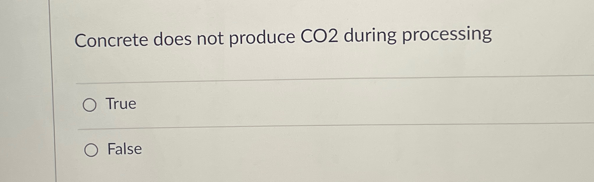 Solved Concrete does not produce CO2 ﻿during | Chegg.com