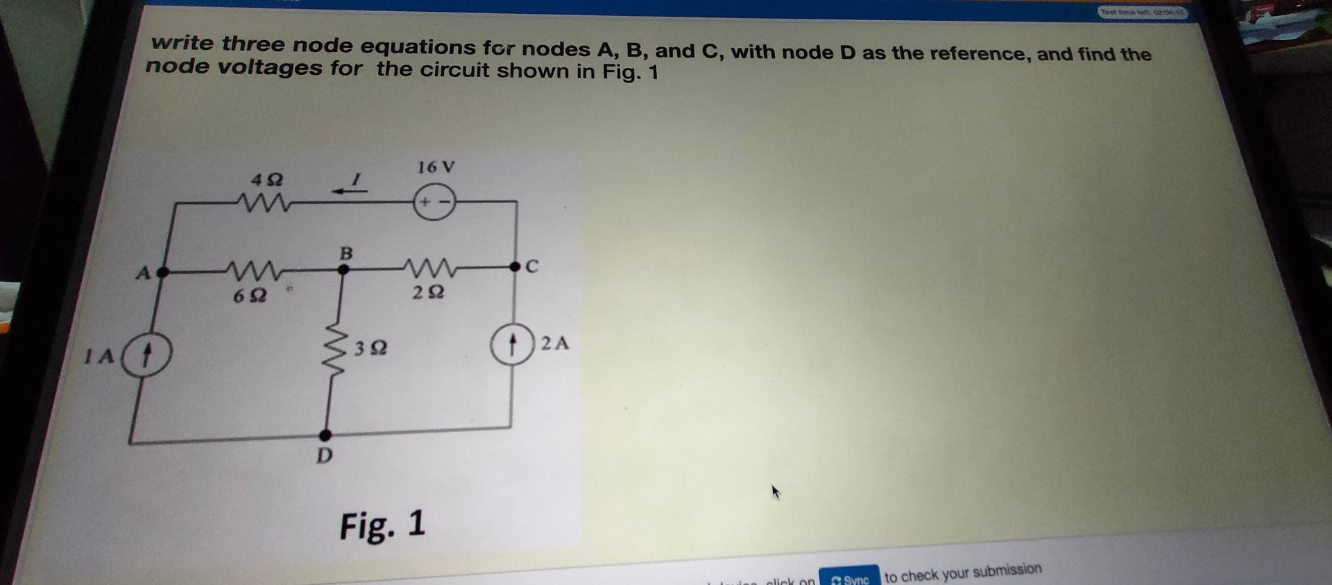 Solved Casa write three node equations for nodes A, B, and | Chegg.com