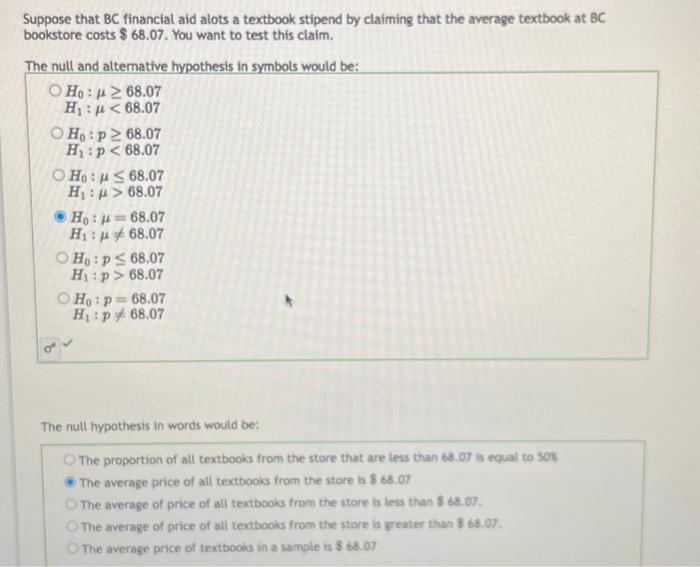 Solved Suppose that BC financial aid alots a textbook | Chegg.com