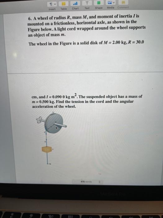 Solved Insert Table Chart Text Shape Media Comment 6. A | Chegg.com