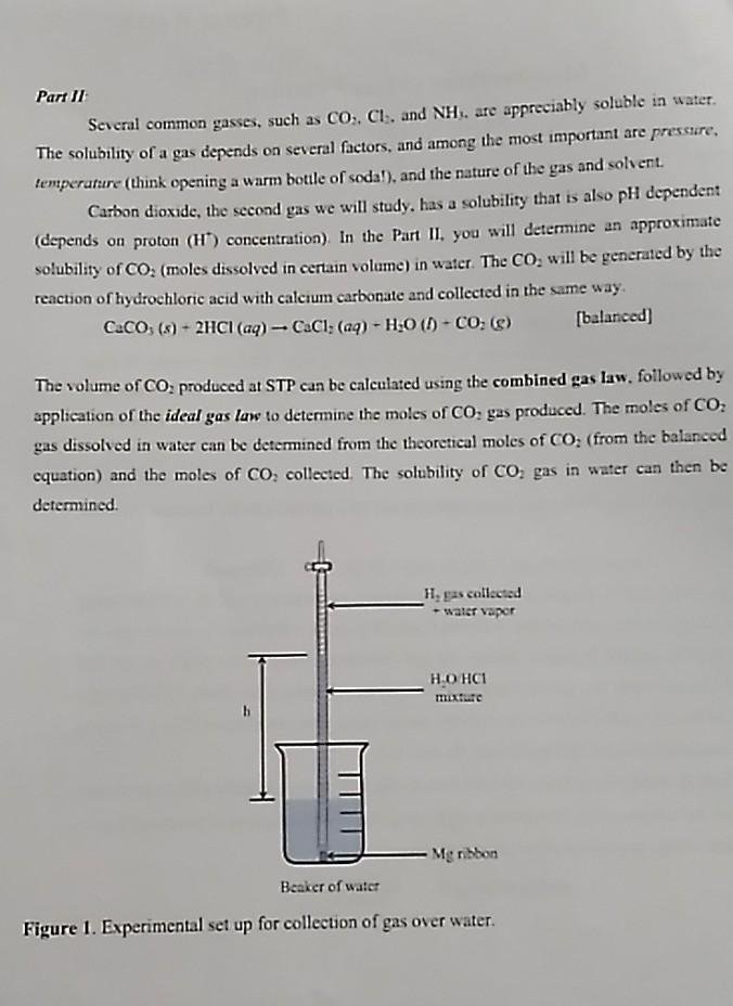 Measurement of Gas Volumes Prepared by David Koster | Chegg.com