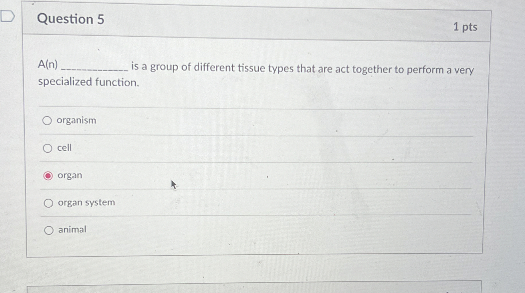 Solved Question 51 ﻿ptsA(n) q, ﻿is a group of different | Chegg.com