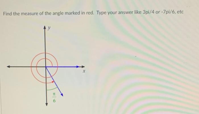 Solved Find the measure of the angle marked in red: Type | Chegg.com