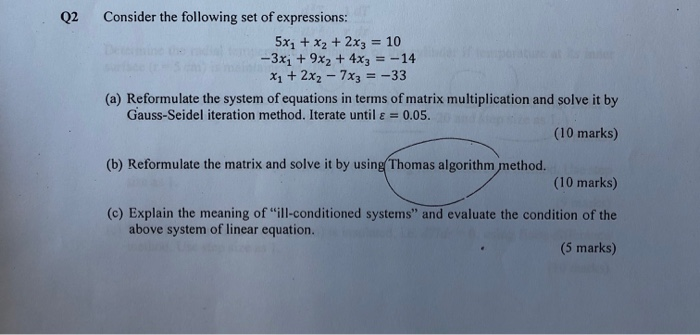 Solved Consider The Following Q2 Set Of Expressions 5x1x2 