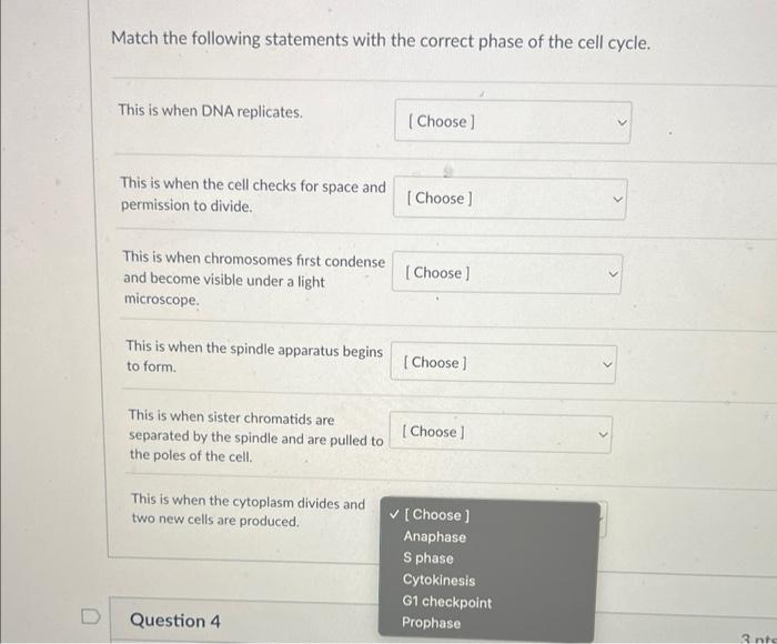 Solved Match the following statements with the correct phase | Chegg.com