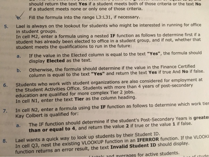 Solved #5 I keep trying to write a nested if formula and it | Chegg.com