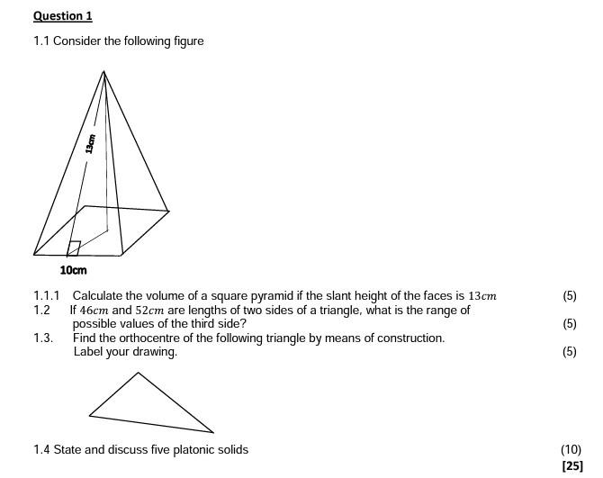 Solved 1.1 Consider the following figure 1.1.1 Calculate the | Chegg.com