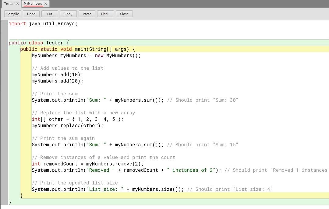 Solved Please use my code and add the following functions | Chegg.com