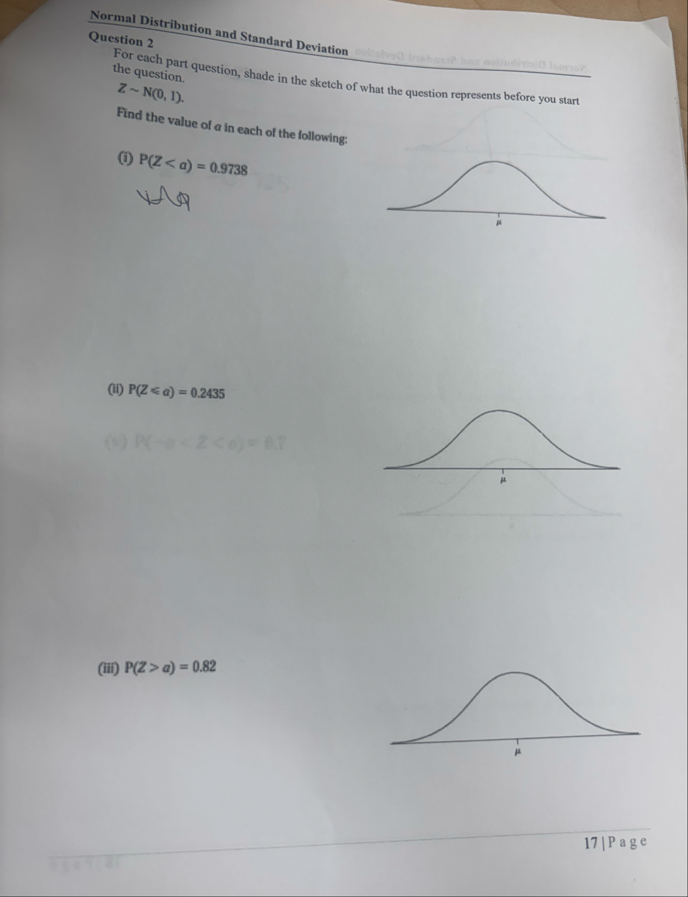 Solved Mr. ﻿Beckles Advanced Mathematics class did their | Chegg.com