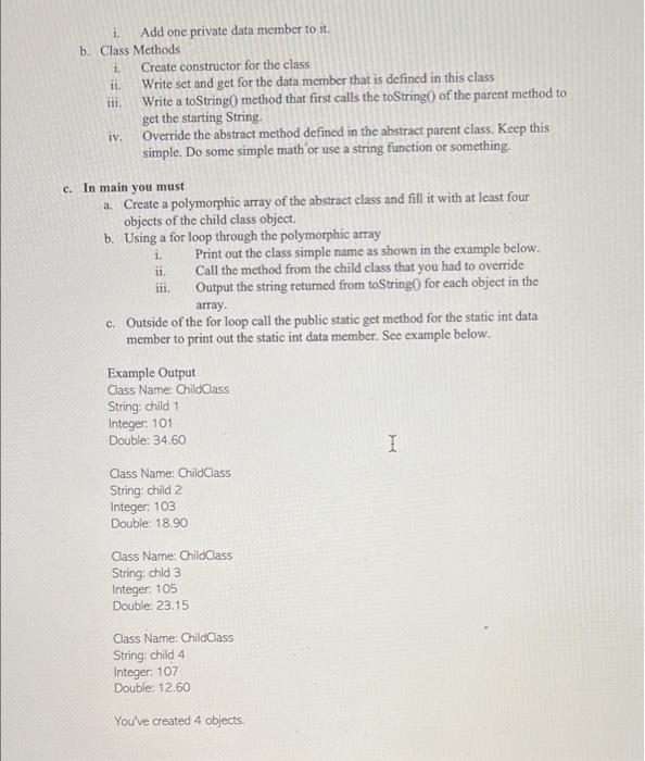 Solved please code this in java and please make sure the | Chegg.com