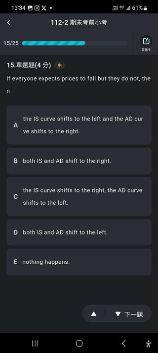 Solved nAthe IS curve shifts to the left and the AD curve | Chegg.com