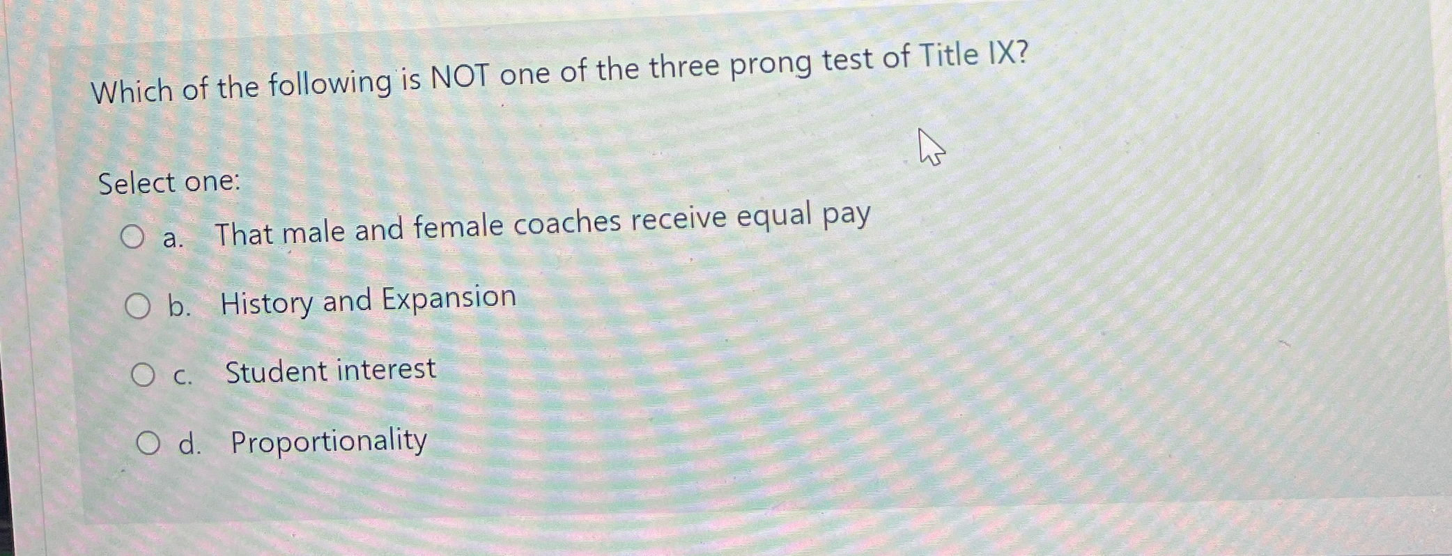 Solved Which of the following is NOT one of the three prong | Chegg.com
