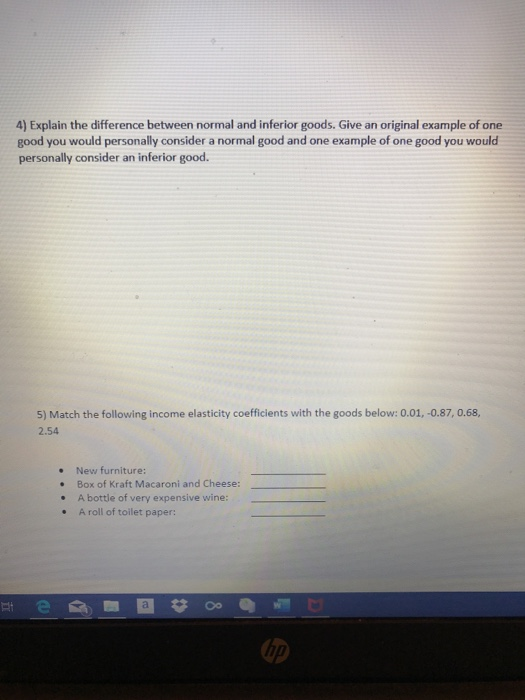 Solved 4) Explain the difference between normal and inferior | Chegg.com