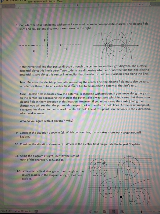Solved safer to stay in Protected View. 1 2 8. Consider the | Chegg.com