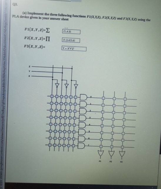 Solved Q3. (a) Implement the three following functions | Chegg.com