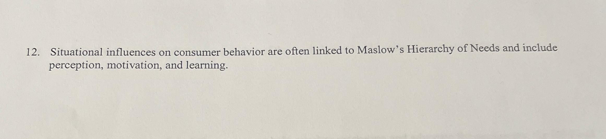 Solved Situational influences on consumer behavior are often | Chegg.com