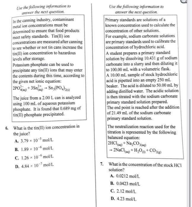 Solved UNIT TEST QUANTITATIVE Use the following information | Chegg.com