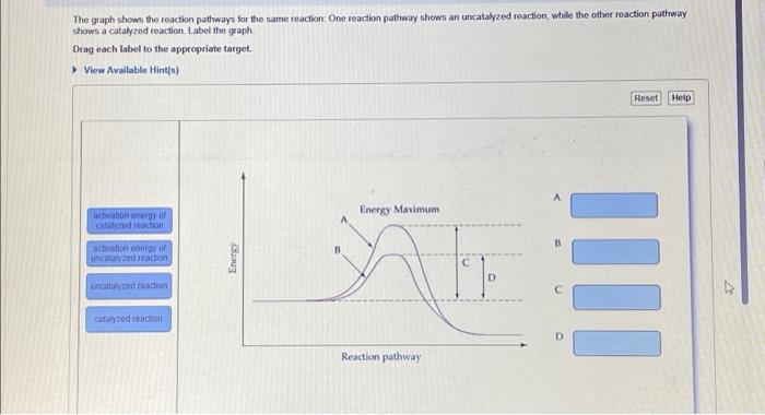 Solved The graph shows the reaction pathways for the same | Chegg.com