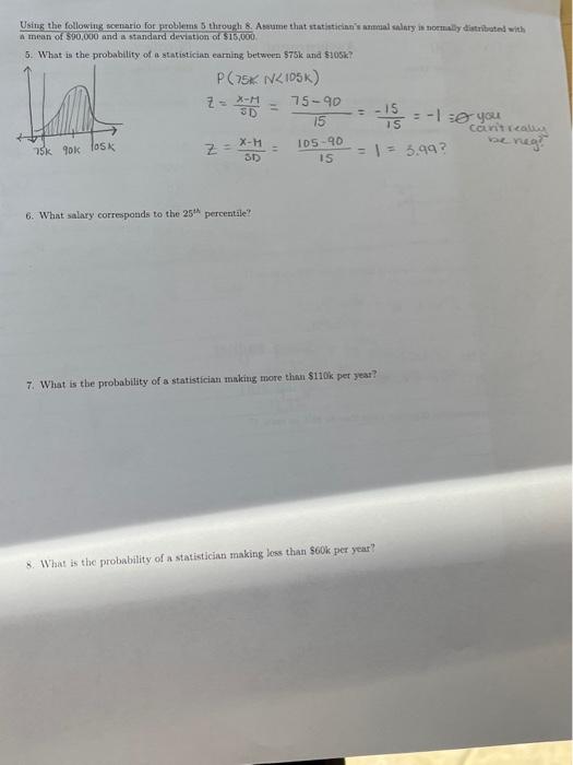 Solved Uging the following scenario for problems. 1 through | Chegg.com