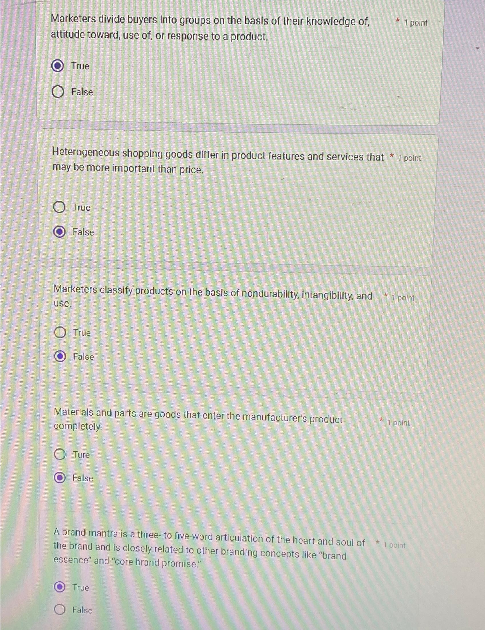 Solved Marketers divide buyers into groups on the basis of | Chegg.com