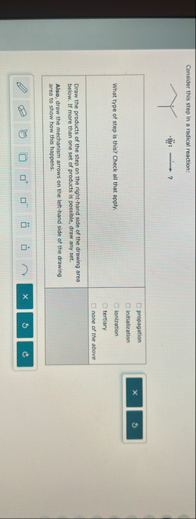 Solved Consider this step in a radical | Chegg.com