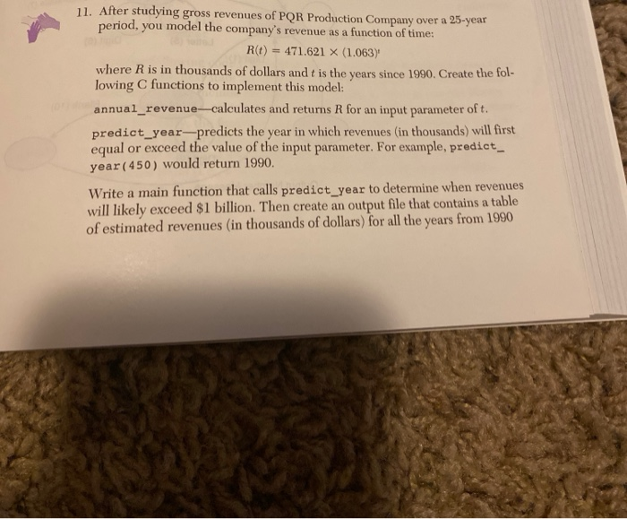 C programming language. please show me how to do part | Chegg.com