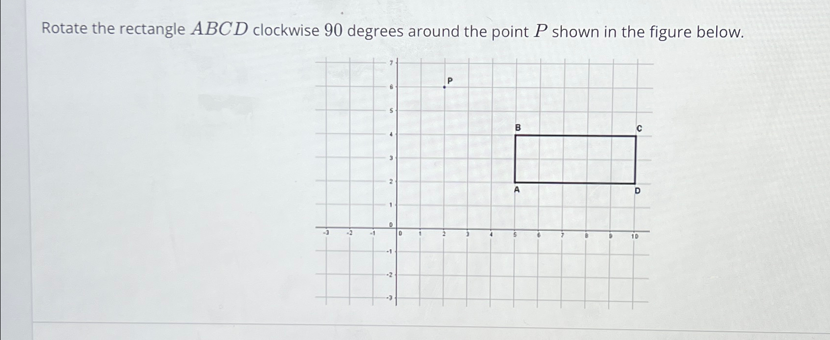 Solved Rotate the rectangle ABCD clockwise 90 ﻿degrees | Chegg.com