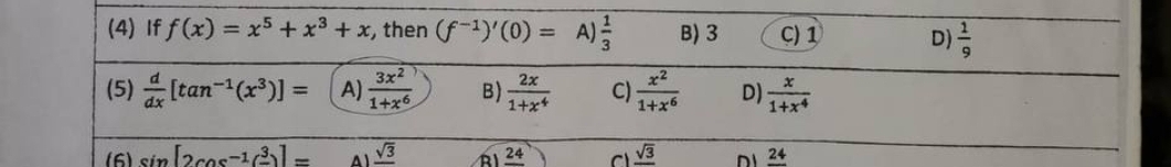 Solved (4) ﻿If f(x)=x5+x3+x, ﻿then | Chegg.com