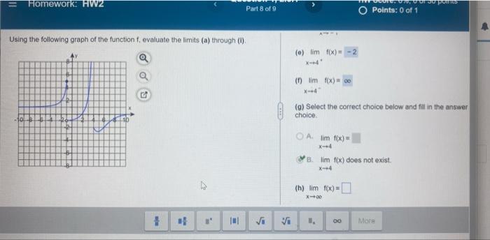 Solved = Homework: HW2 Using the following graph of the | Chegg.com