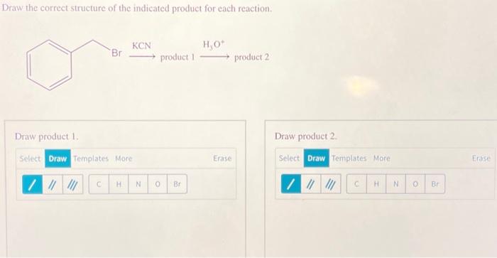 Solved Draw the correct structure of the indicated product | Chegg.com