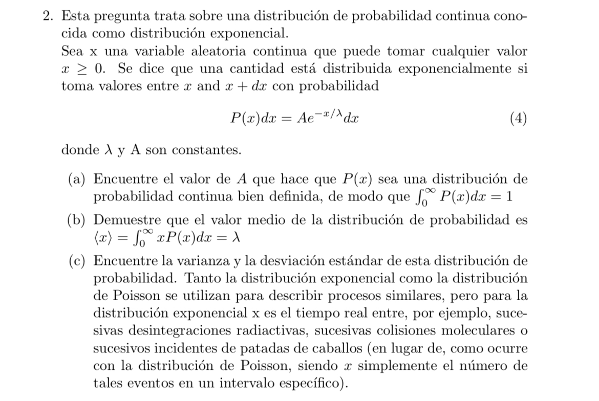 Solved Esta pregunta trata sobre una distribución de | Chegg.com