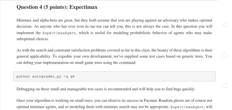 CMPS 403 – Fall 2020 - Project 2: Adversarial Search | Chegg.com