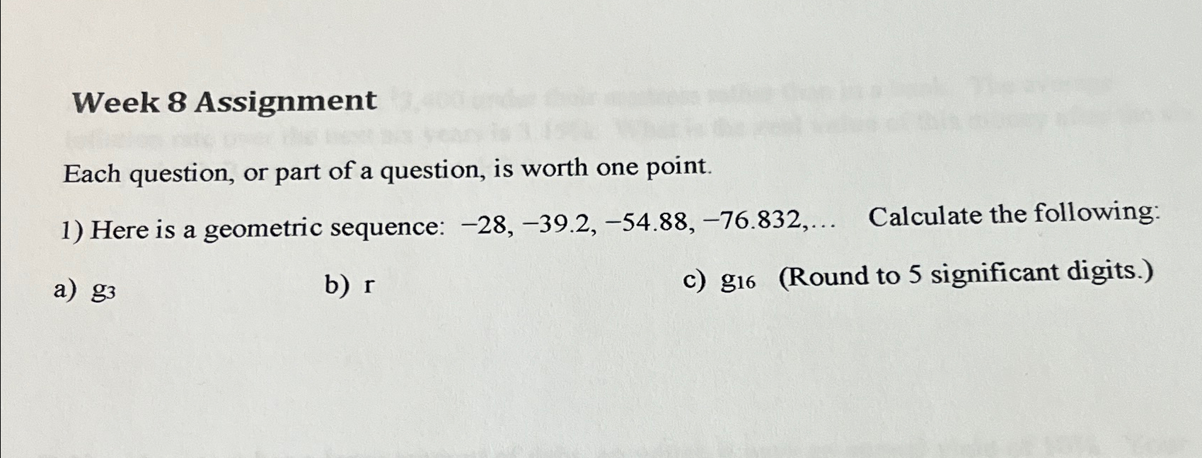 Solved Week 8 ﻿AssignmentEach question, or part of a | Chegg.com