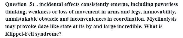Solved Question 51. incidental effects consistently emerge, | Chegg.com
