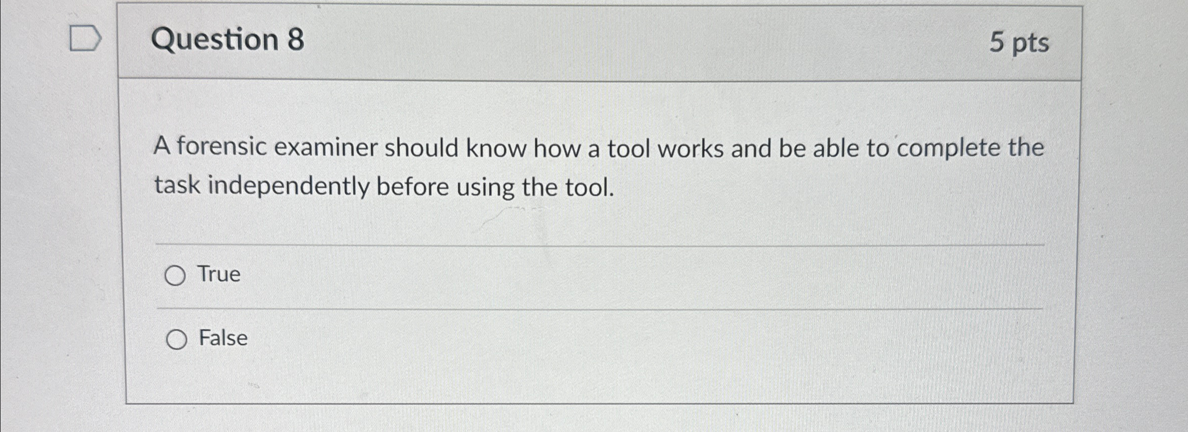 Solved Question 85 ﻿ptsA forensic examiner should know how a | Chegg.com