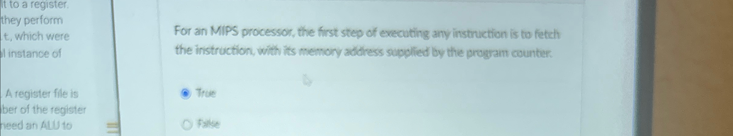 Solved It to a register. they perform t, ﻿which were il | Chegg.com
