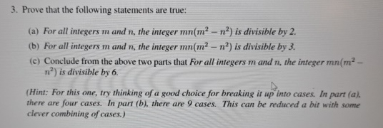Solved Prove that the following statements are true:(a) ﻿For | Chegg.com