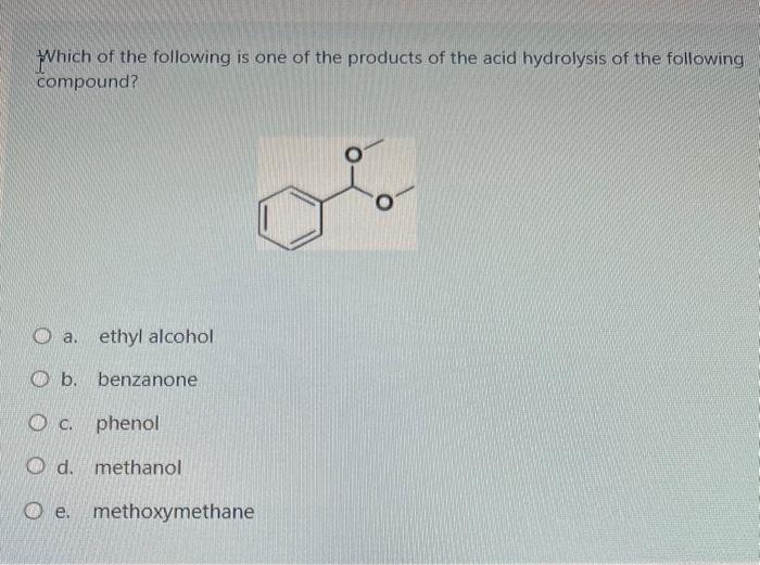 Solved Which of the following is one of the products of the | Chegg.com