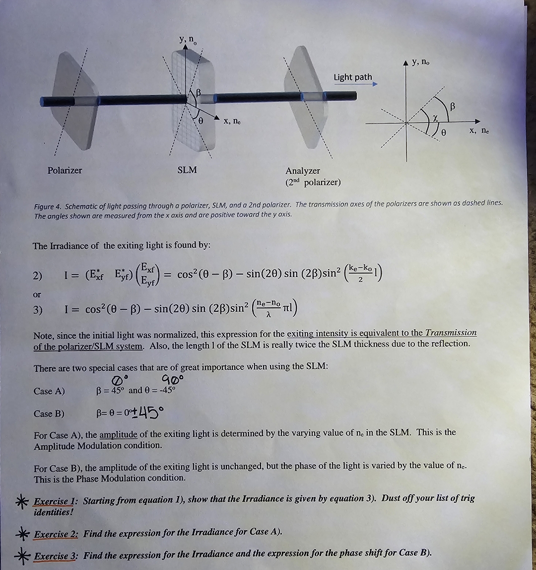 Solved jonesFigure 4. ﻿Schematic of light passing through a | Chegg.com