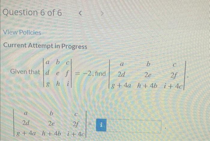 Solved ViewPolicies Current Attempt in Progress Given that | Chegg.com