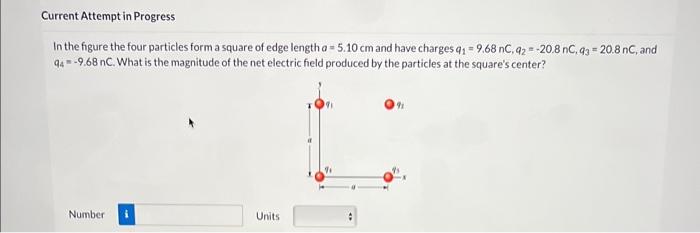 Solved In the figure the four particles form a square of | Chegg.com