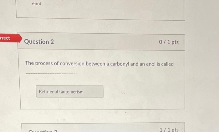 Solved The process of conversion between a carbonyl and an | Chegg.com