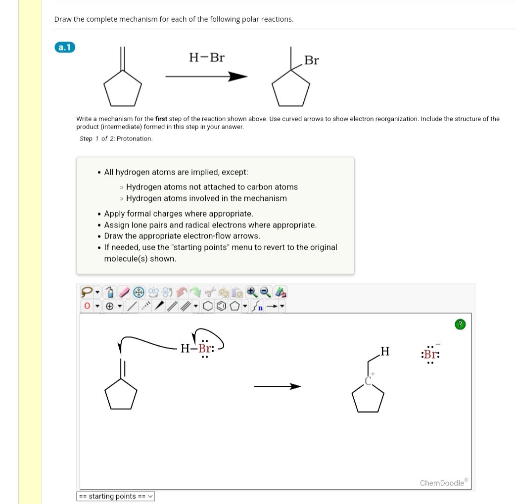 Solved Draw the complete mechanism for each of the following | Chegg.com