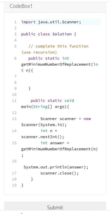 Solved Given an integer n, you can do the following | Chegg.com