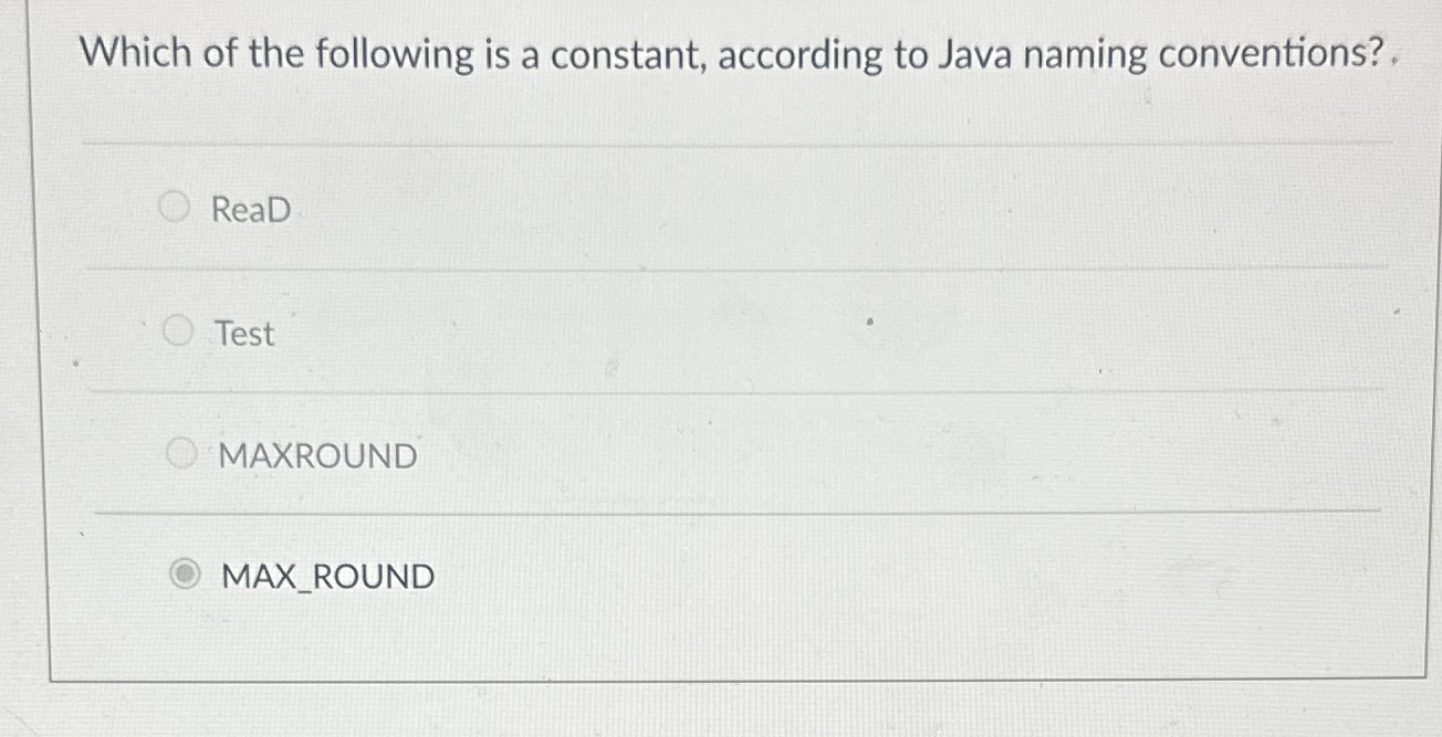 Solved Which of the following is a constant, according to | Chegg.com