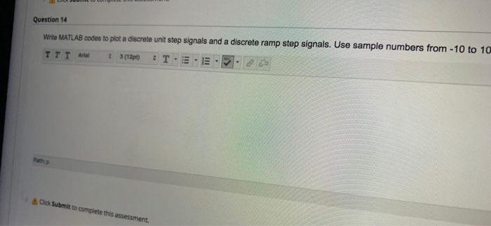 Solved Question 14 White MATLAB codes to plot a discrete | Chegg.com